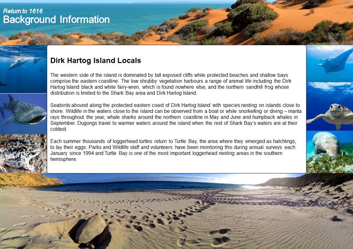 Dirk Hartog Island National Park: Return to 1616 - Shark Bay